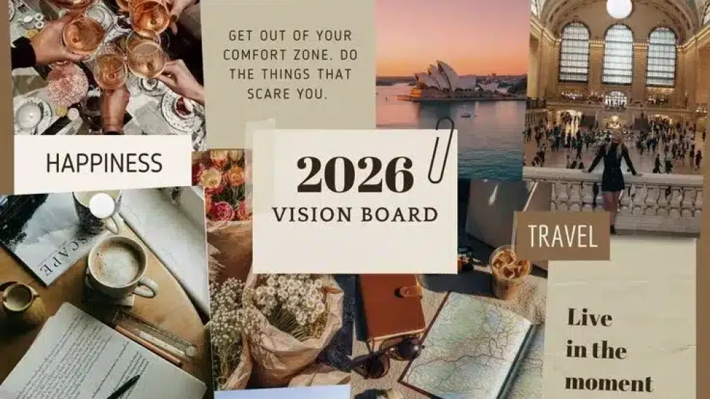 Free Printable Bingo Card: 2026 Vision Board Goals Template